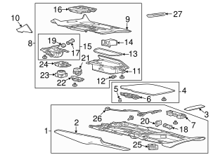 2014-2019 Chevrolet Corvette Armrest Door 84486807 | TascaParts.com