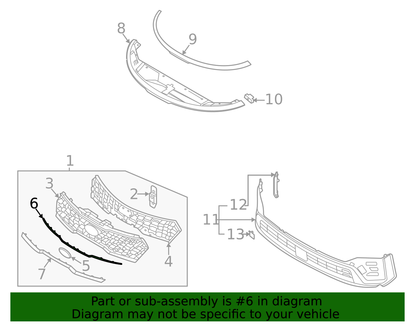 863A5-P2000 - Upper Trim 2021-2024 Kia Sorento | Kia.Parts Store