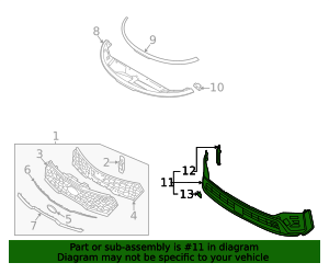86530-P2020 - Lower Grille 2021-2024 Kia Sorento | Kia.Parts Store