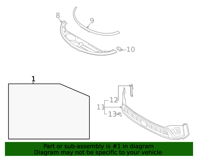 86350-P2500 - Upper Grille 2022-2024 Kia Sorento | Kia.Parts Store