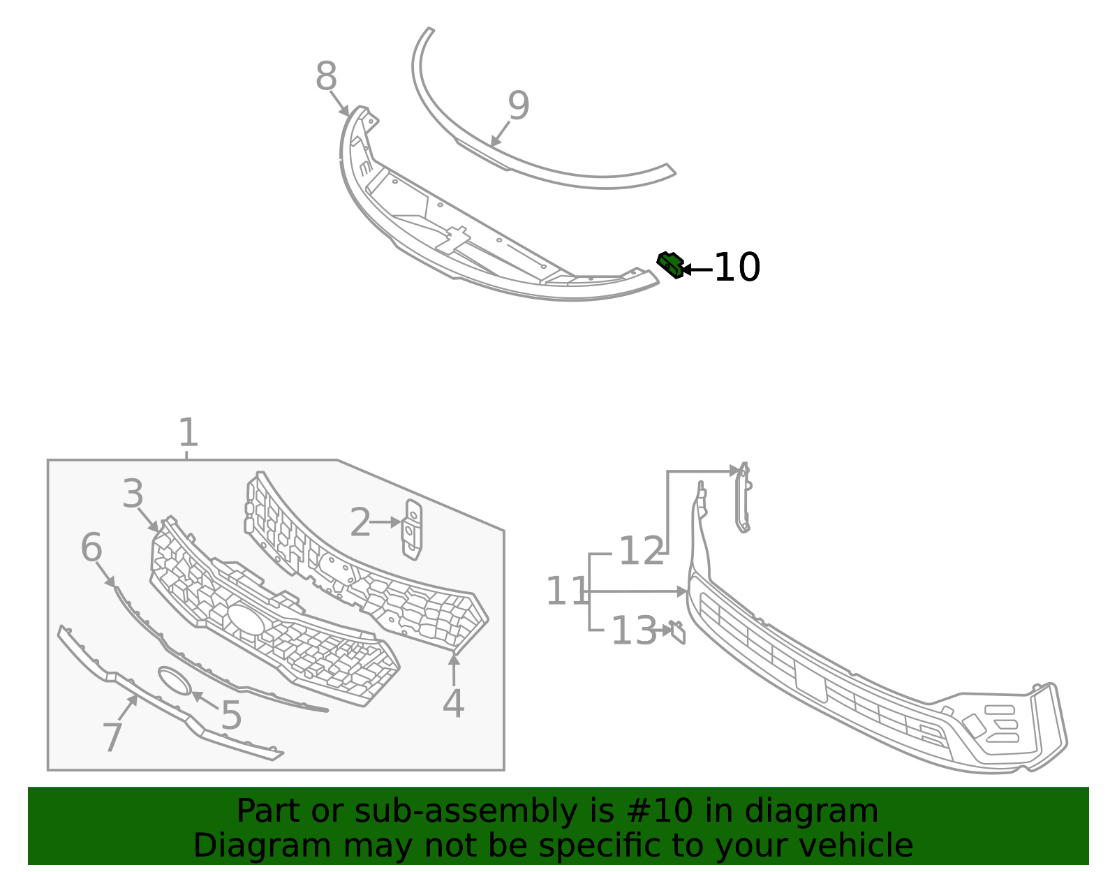 2021-2024 Kia Sorento | Radiator Support Access Cover Bracket | 86526 ...