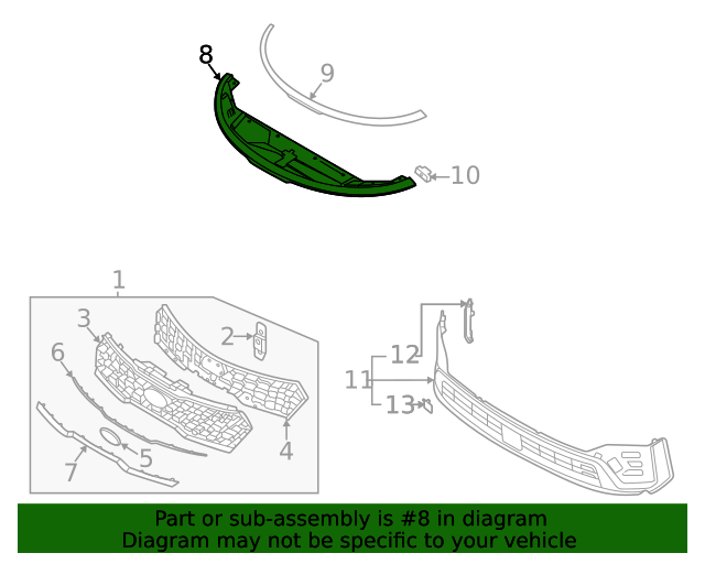 86391-P2000 - Top Panel 2021-2024 Kia Sorento | Kia.Parts Store