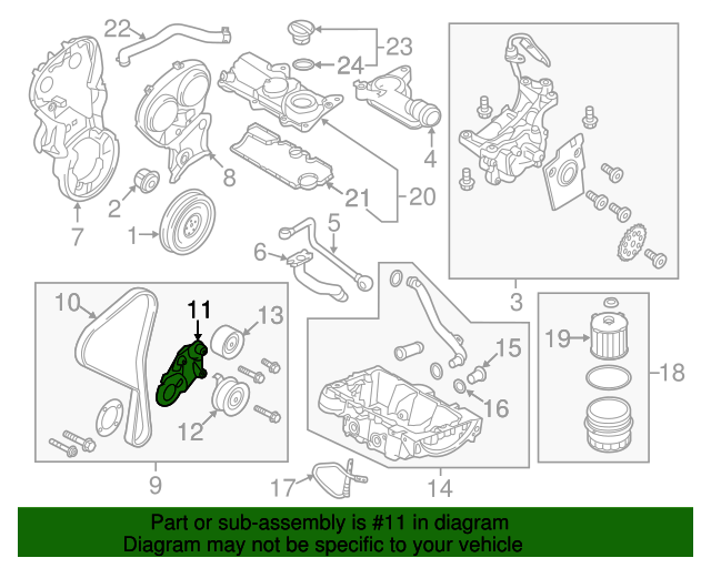 31493092 - Tensioner - 2016-2019 Volvo | Volvo OEM Parts Direct