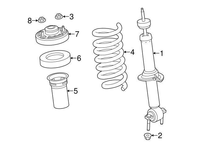 2014-2017 Ford Shock Absorber Assembly EL1Z-18124-C | Blue Springs Ford