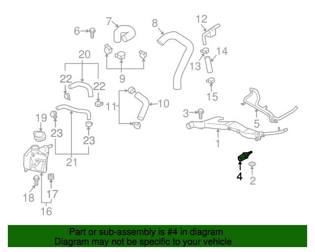 2005-2014 Subaru Coolant Temp Sensor 22630AA140 | Subaru Parts Quick