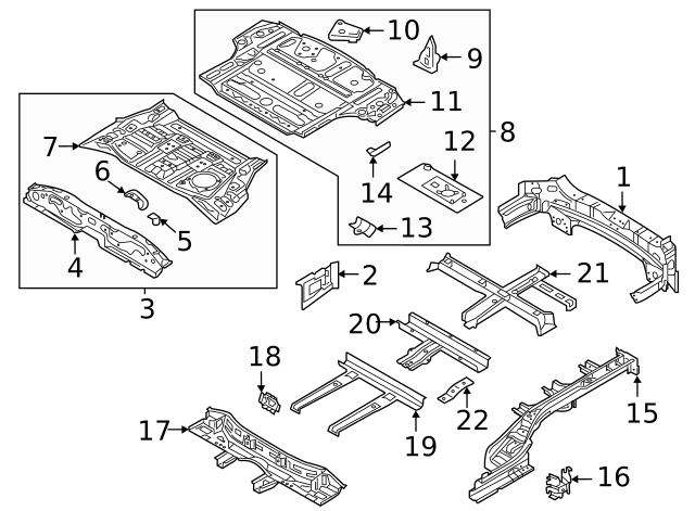 2021-2024 Kia Sorento Front Panel 65521-P4000 | TascaParts.com