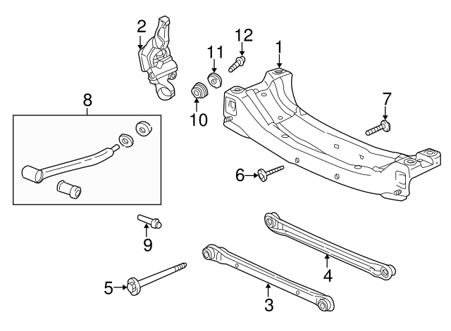 1997-2005 GM Rear Suspension Knuckle Bolt 11519088 | Partners Chevy