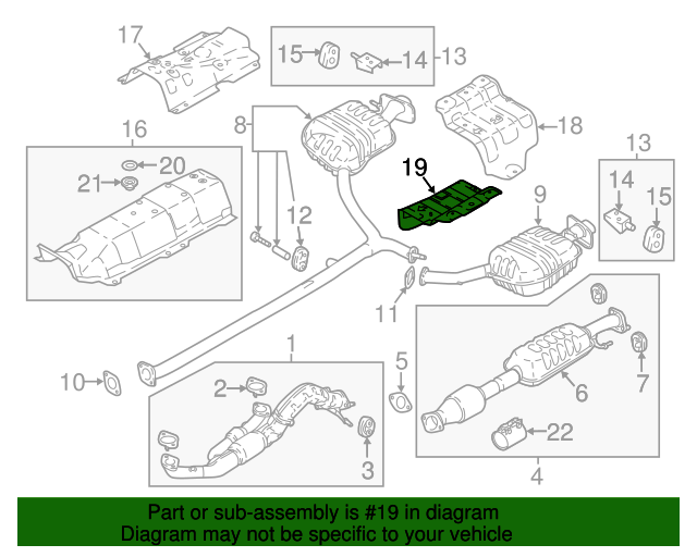 28795-F6000 - Heat Shield - 2017-2020 Kia Cadenza | World Kia Parts