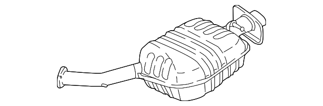 28710-F6310 - Rear Muffler - 2017-2019 Kia Cadenza | Kia Auto Parts