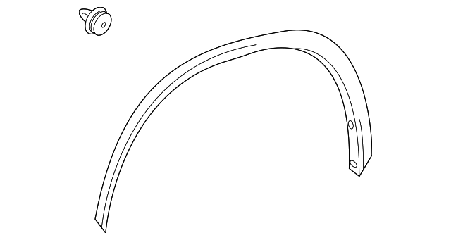 2020-2024 Toyota Highlander Wheel Opening Molding 75085-0E040 | OEM ...