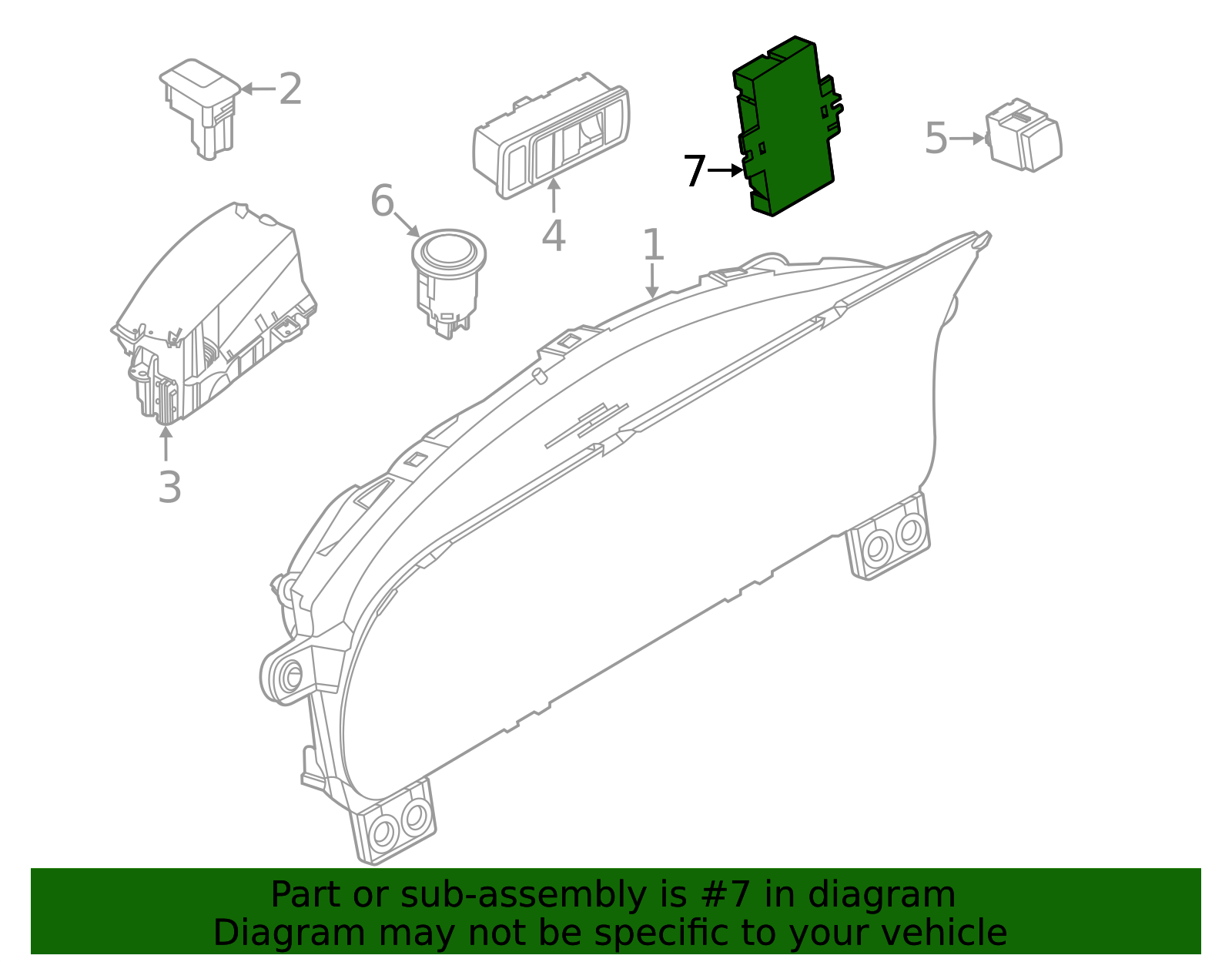 2020-2024 Lincoln Aviator Control LC5Z-19980-LA | QuirkParts