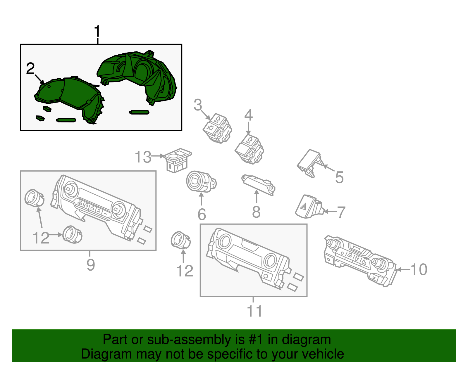 78100-TBH-A12 - 2017 Honda Civic - Meter Assembly Combination ...