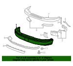 2003-2025 GM Front Bumper Impact Bar 22872781 GM | GMPartsDirect.com