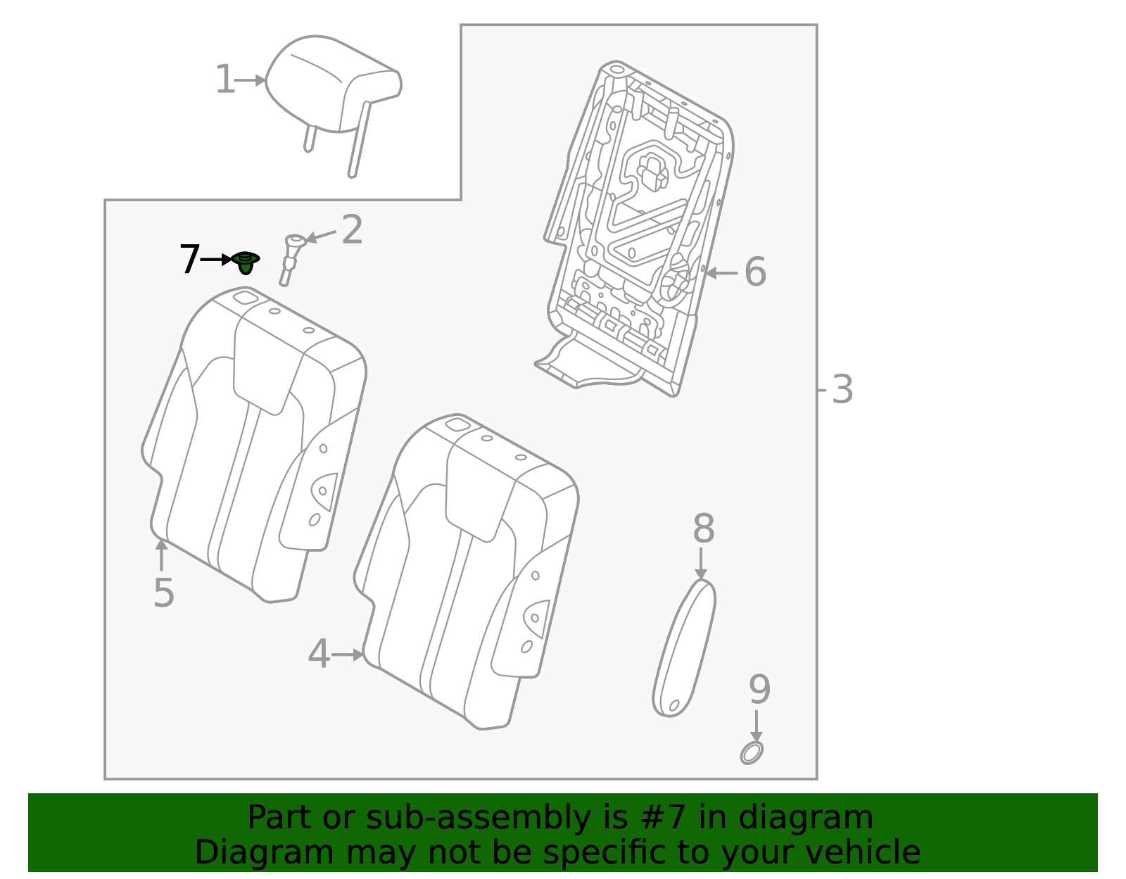 89346-P2010WK - Power Seat Switch 2025 Kia Sorento | Kia.Parts Store