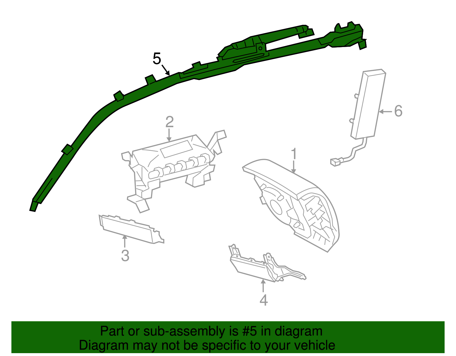 62170-0C121 - Head Air Bag - 2014-2021 Toyota Tundra | OEM Genuine ...