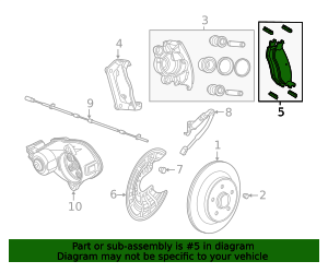 68412365AC - Disc Brake Caliper Adapter - 2019 2020 Ram 1500 | Mopar ...