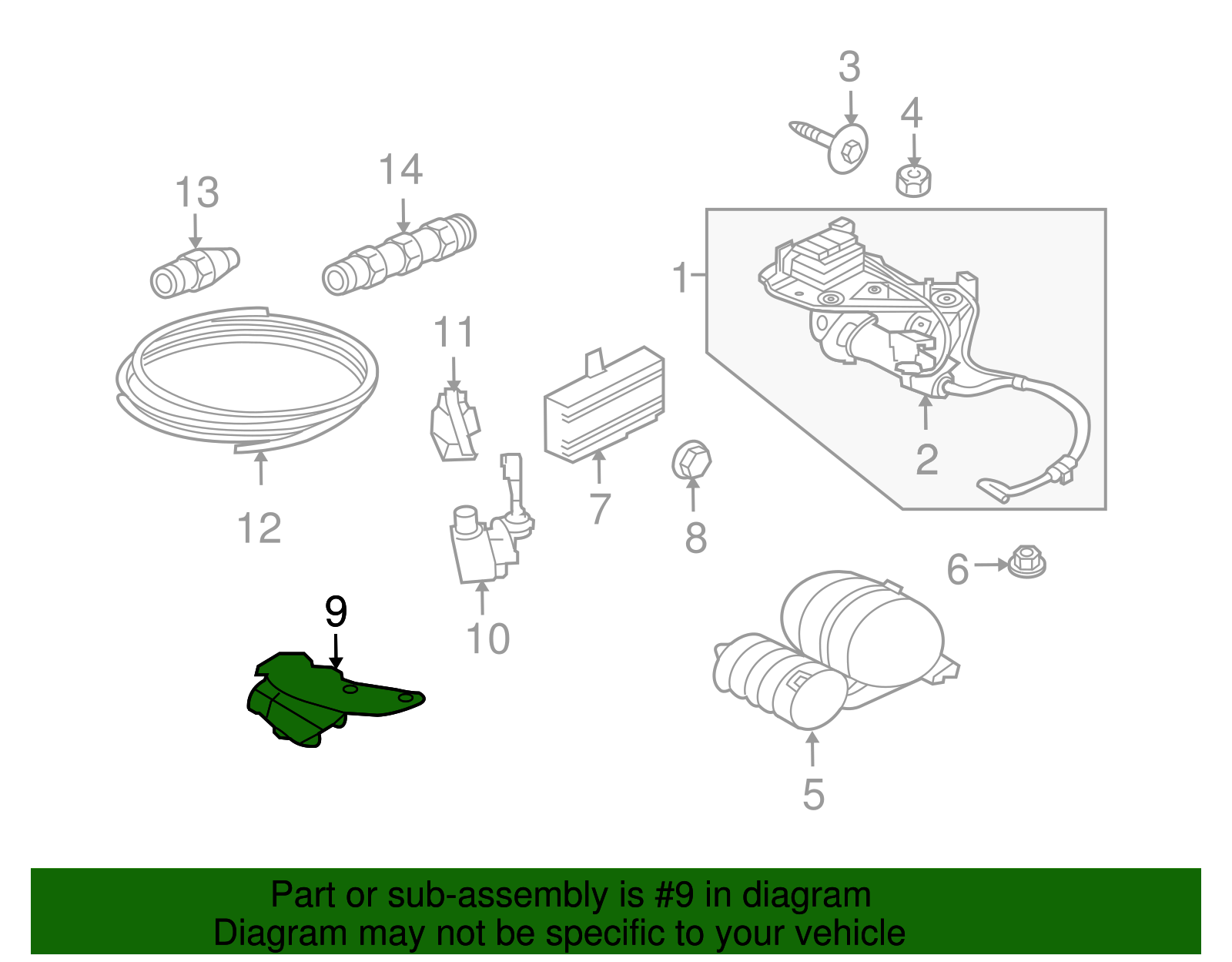 2010-2012 Jaguar XJ Height Sensor C2D16581 | OEM Parts Online