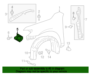 2012-2014 Toyota Camry Front Bracket 53804-33030 | Toyota Parts Center