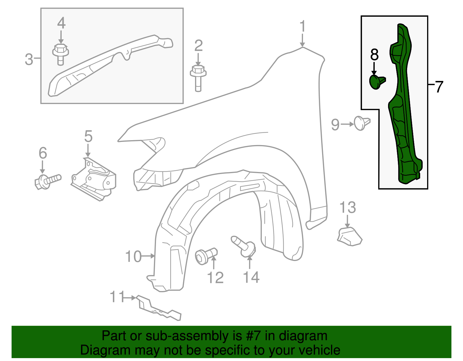 2012-2014 Toyota Camry Rear Seal 53882-06100 | Toyota San Diego Parts