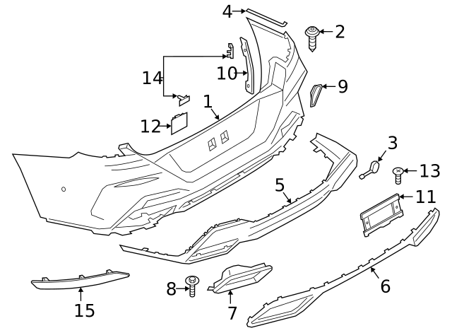 Genuine BMW 51-12-8-093-897 | G14/G15/G16 840i/iX Exhaust Tip, Left ...