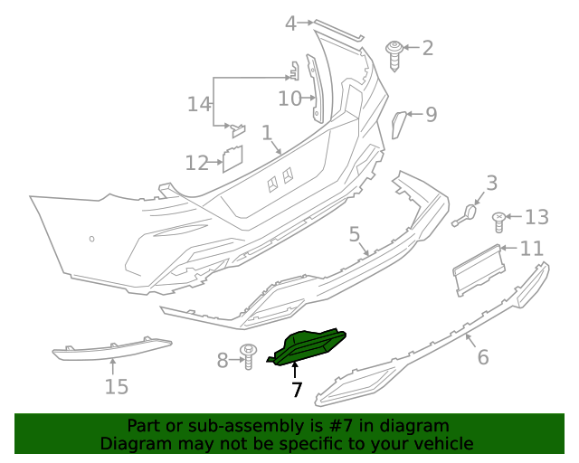 Genuine BMW 51-12-8-093-897 | G14/G15/G16 840i/iX Exhaust Tip, Left ...