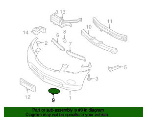 62256-1BA0A (622561ba0a) - 2008-2015 Infiniti Fog Lamp Bezel | Infiniti ...