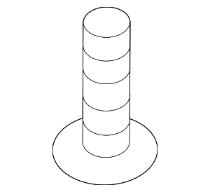 004-990-35-97 - Roof Opening Trim Rivet 2004-2017 Mercedes-Benz ...