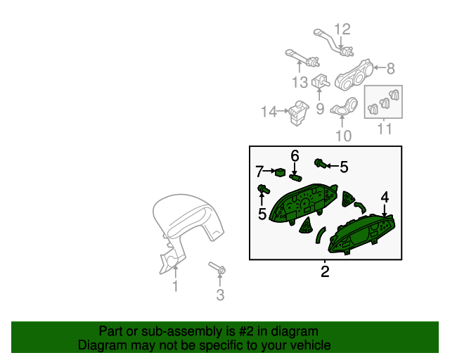 2005-2007 Ford Focus Instrument Cluster 4S4Z-10849-BA | QuirkParts