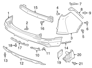 2017-2019 Honda CR-V Bumper Cover 71501-TLA-A00 | OEM Parts Online