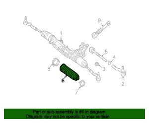 2007-2020 Mercedes-Benz Rack and Pinion Bellows 204-463-03-96 ...