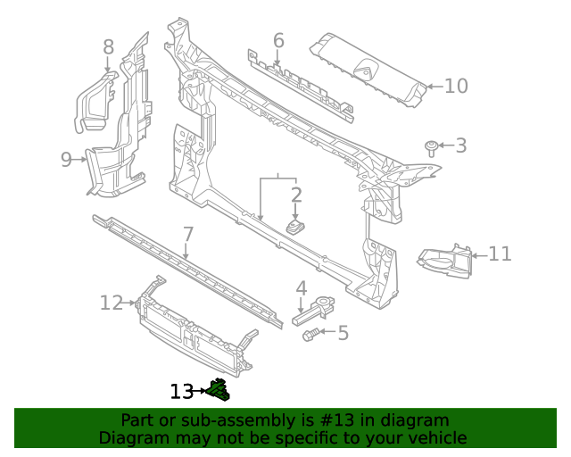 8W0-807-333-A - Carrier Support 2017-2023 Audi | Audi OEM Parts