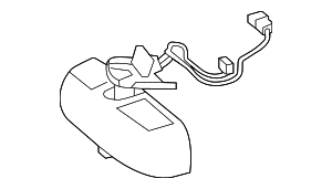 166-810-04-17-9051 - Mirror Inside - Black 2012-2015 Mercedes-Benz ...