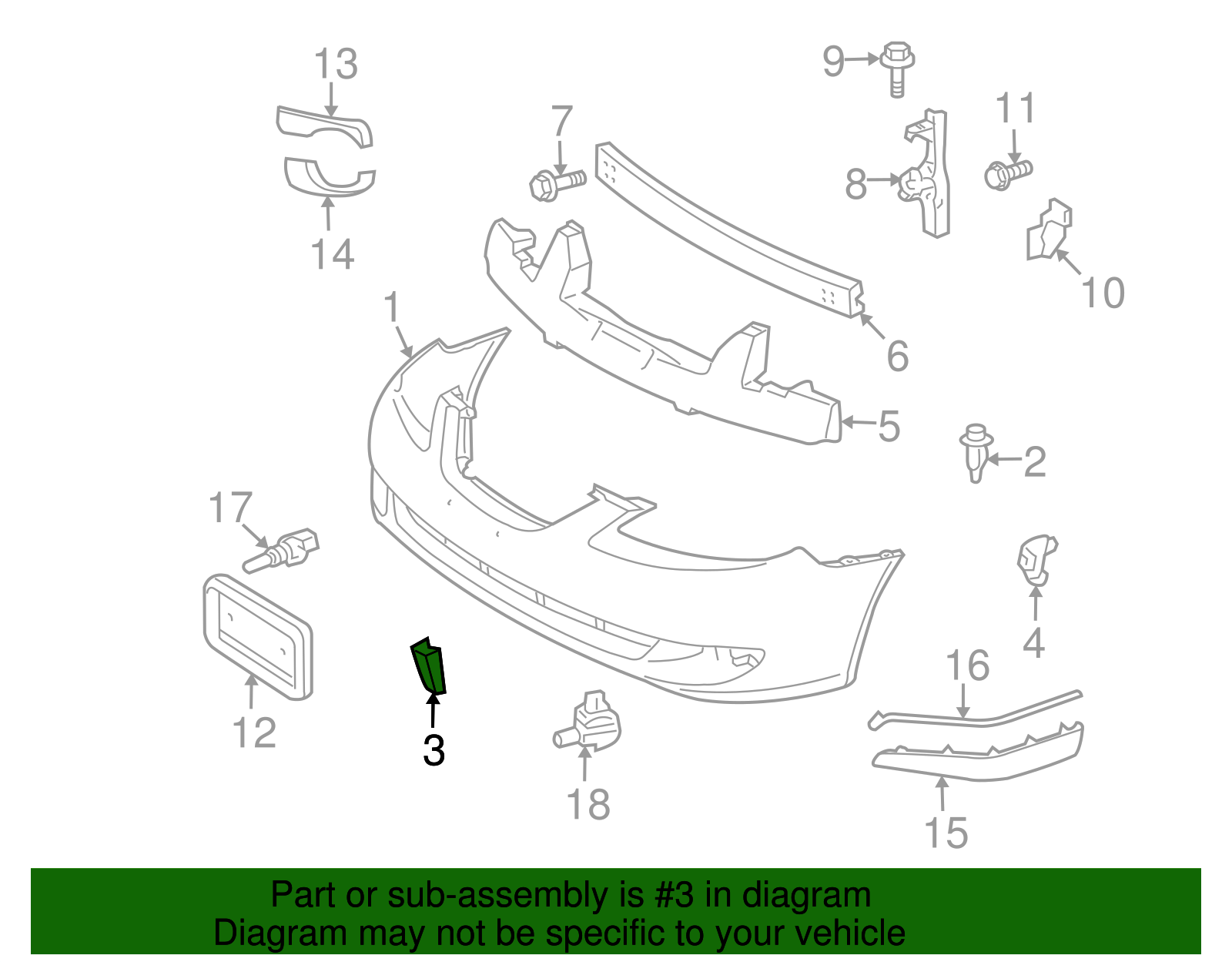 52111-06010-C0 - Bumper Cover Bar - 2007 2008 Toyota Solara | Nucar ...