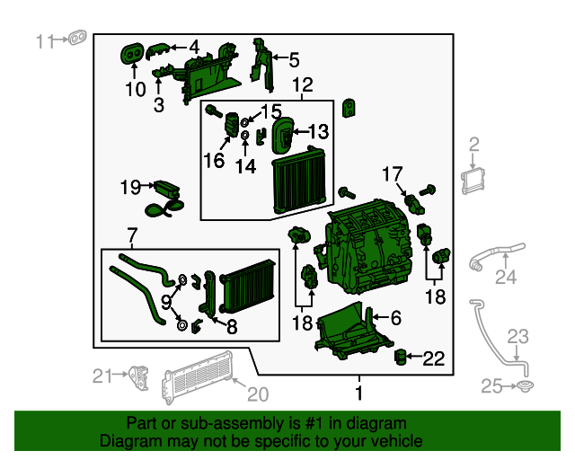 87110-F4010 - AC & Heater Assembly - 2018-2021 Toyota C-HR | OEM ...