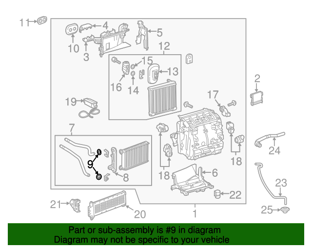 2018-2022 Toyota C-HR Heater Core O-Ring 88899-F4090 | Toyota Parts Center