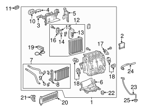 88501-F4020 - Evaporator Core - 2018-2022 Toyota C-HR | OEM Genuine ...