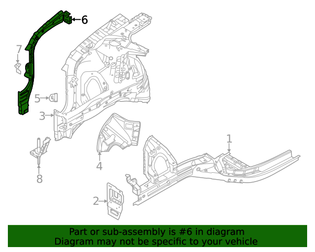 64573-R5000 - Apron Panel 2021-2024 Kia Sorento | Kia.Parts Store