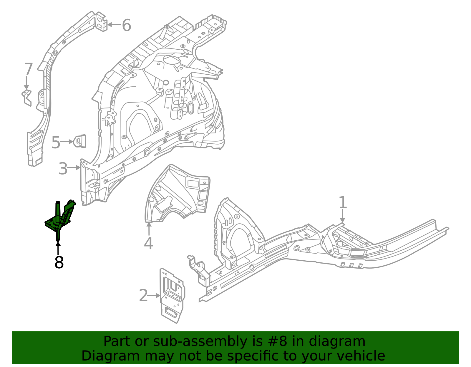 64661-P2000 - Lower Extension 2021-2025 Kia | Kia.Parts Store