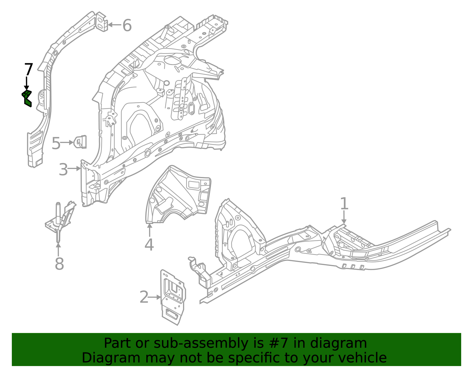 64781-P2000 - Reinforced Bracket 2021-2024 Kia Sorento | Kia.Parts