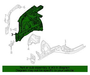 2021-2023 Kia Sorento | Apron Assembly | 64501-R5000 | Kia Auto Parts