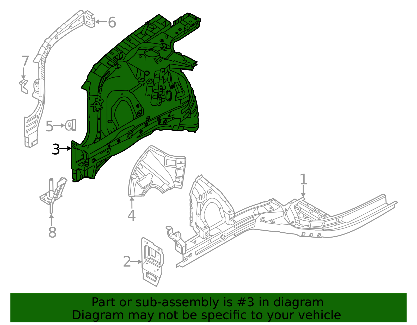 2021-2023 Kia Sorento | Apron Assembly | 64501-R5000 | Kia Auto Parts