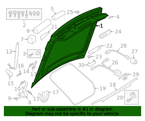 2019-2024 Audi Lift Gate 4K8-827-025-A | OEM Parts Online