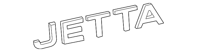 2005-2010 Volkswagen Jetta VW Volkswagen Jetta Emblem Decal Nameplate ...