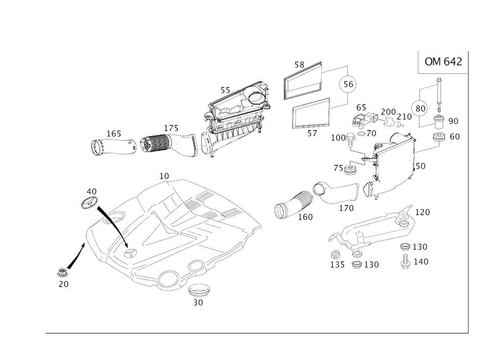 164-505-17-61 - Air Duct 2007-2009 Mercedes-Benz | Mercedes-Benz USA Parts