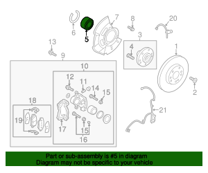 Genuine Bearing for 2011-2017 Hyundai | Part# 51720-0Q000 | Hyundai OEM ...
