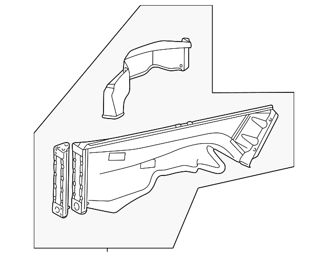 463-620-33-50 - Wheelhouse Assembly 2006-2008 Mercedes-Benz G 55 AMG ...