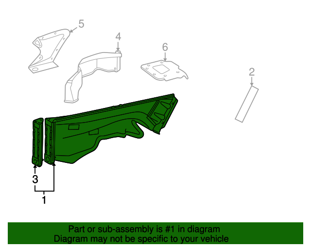 463-620-70-50 - Wheelhouse Assembly 2013-2016 Mercedes-Benz | Mercedes ...