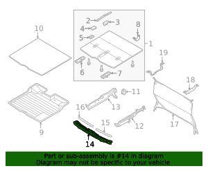 31440884 - Liftgate Trim Scuff Plate 2019-2024 Volvo | AutoNation Parts
