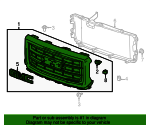 2014-2015 GMC Sierra 1500 Bright Chrome Front Grille with GMC Emblem ...