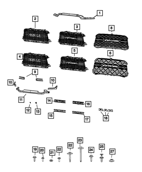 Grilles for 2022 Ram 3500 | Mopar eStore